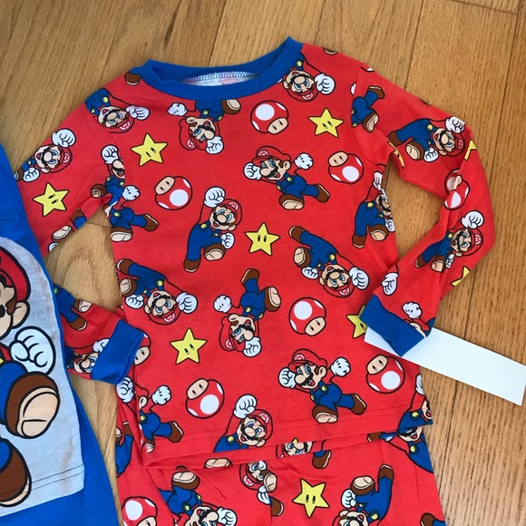 Nintendo | Pajamas | Nwt Super Mario 4 Piece Pajamas | Poshmark
